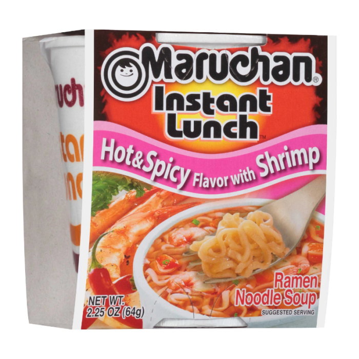 Maruchan Instant Lunch Hot and Spicy Shrimp Noodles 64G – Super Singh's ...