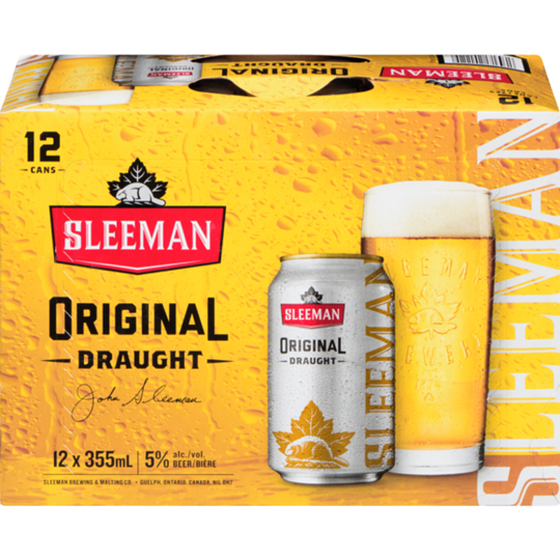 Sleeman Original Draught Lager 5% MULTIPACK 12 x 355ML – Super Singh's ...